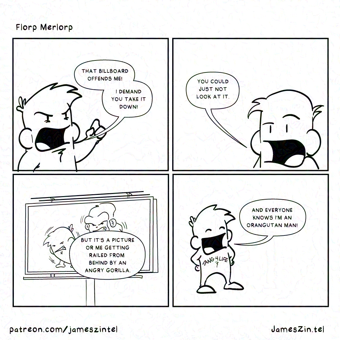 Florp Merlorp - Offensive Cartoon - James Zintel